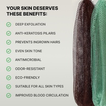 African Exfoliating Body Net Sponge – Ember & Root